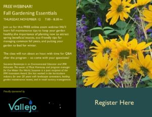 Fall Gardening Essentials Flyer - Fairfield-Suisun Sewer District